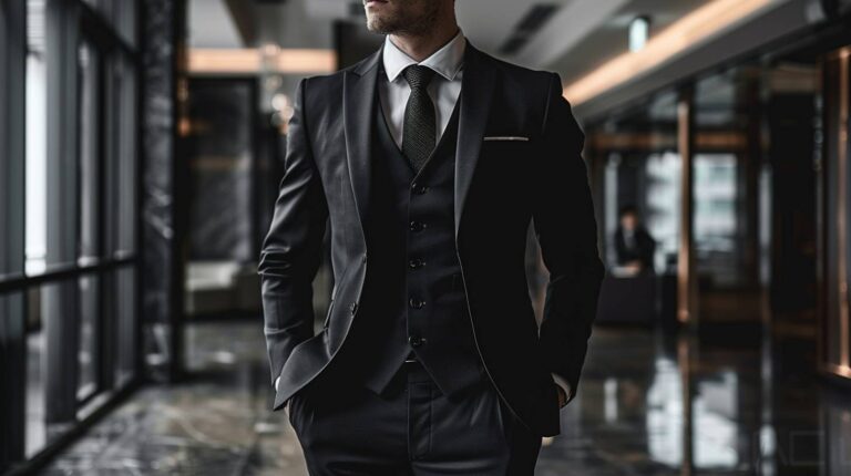 How to Wear a 3-Piece Black Suit: Slim Fit to Tuxedo Looks | SuitsBlog ...